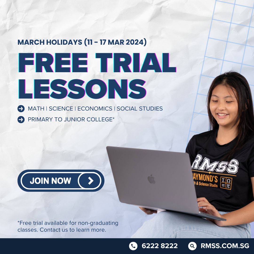 RMSS | Raymond's Math & Science Studio - Pri to JC Tuition