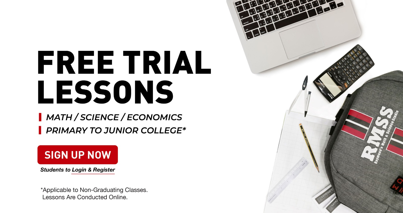RMSS | Raymond's Math & Science Studio - Pri to JC Tuition